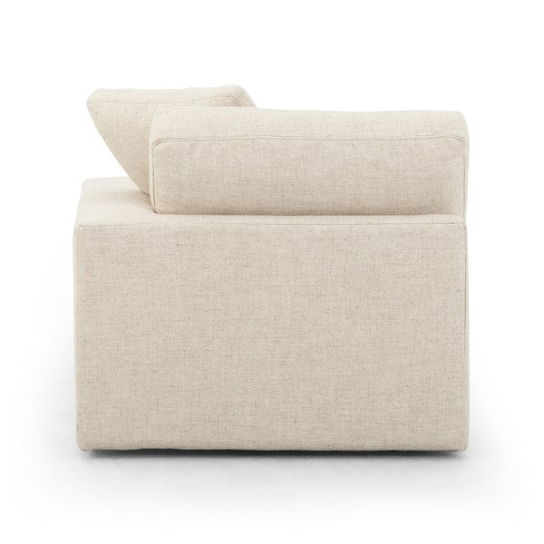 PLUME 2-PIECE SECTIONAL LEFT CHAISE BERGAMO PARCHMENT | 270 x 178 x 85 ...